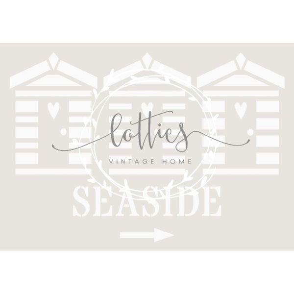 beach hut stencil