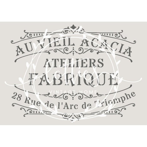 AU VIEIL ACACIA A3 STENCIL – Lotties Vintage Home